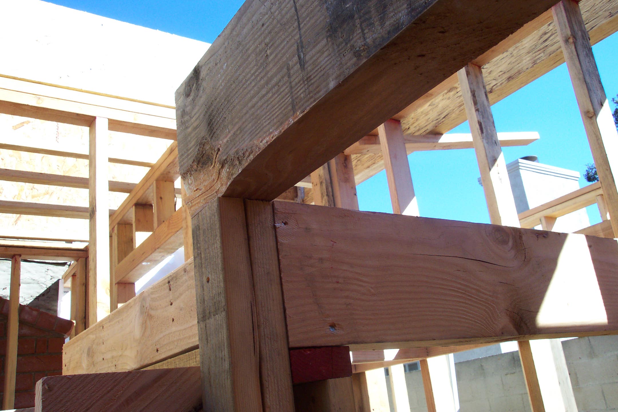 Split Level Landing Framing